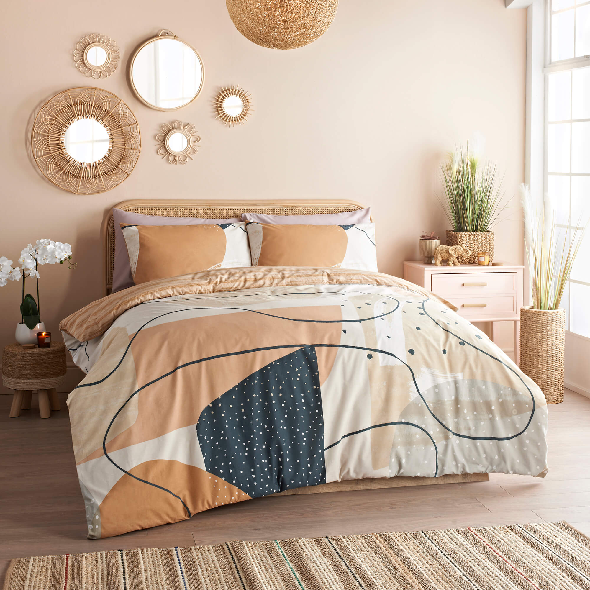 Cosmo Living Abstract Sunset Duvet Set - Love Sleep