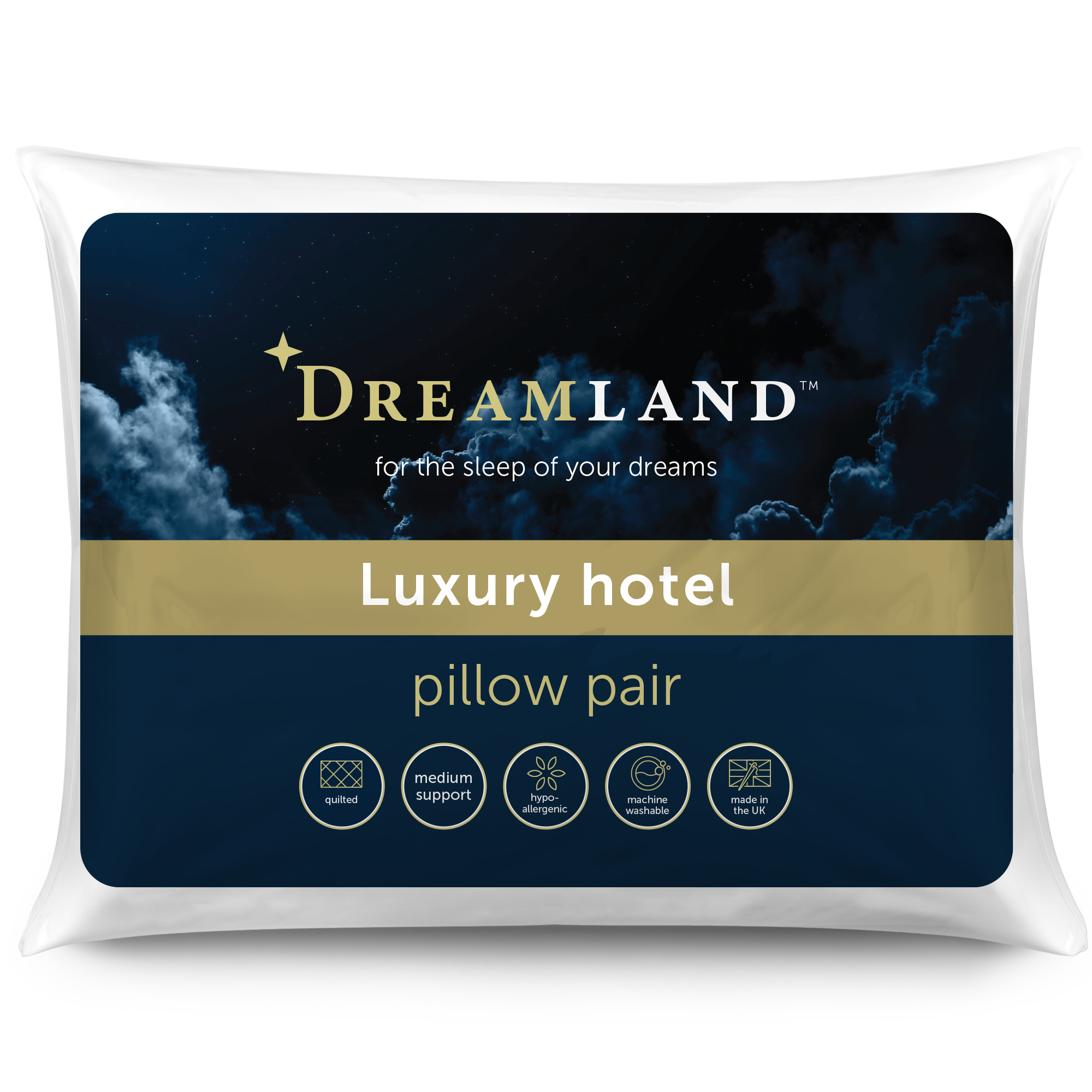 Dreamland Luxury Hotel Pillows - 2 Pack - Love Sleep